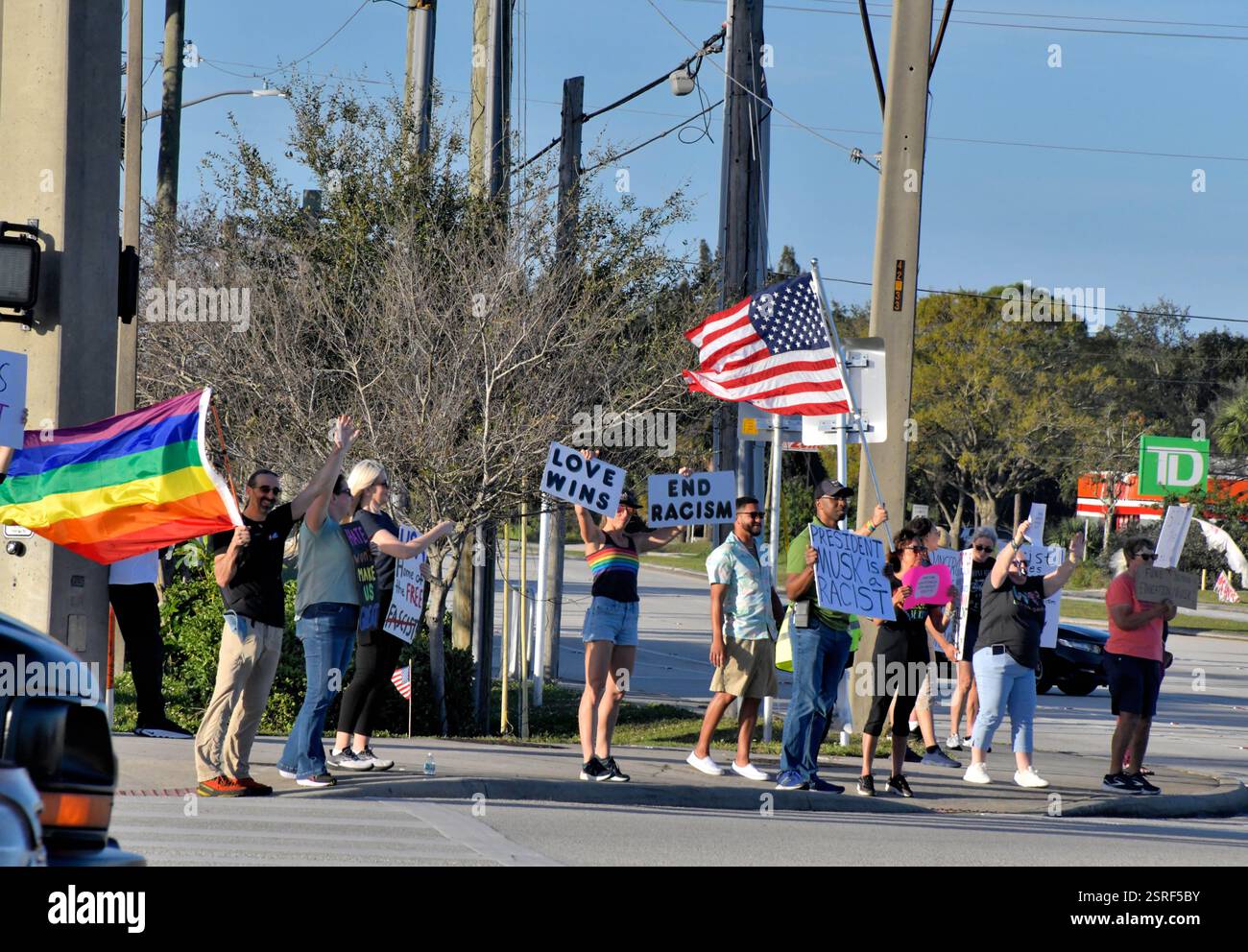 Palm Bay, Brevard County, Florida, USA. February 15, 2025. Americans ...