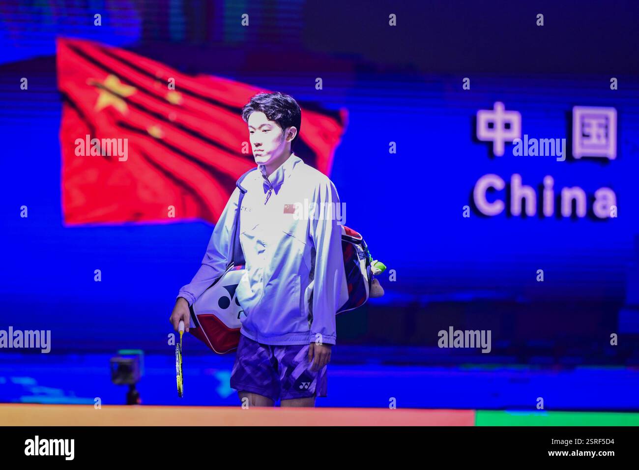 QINGDAO, CHINA - FEBRUARY 15, 2025 - Chinese player HU Zhe An VS TANAKA ...