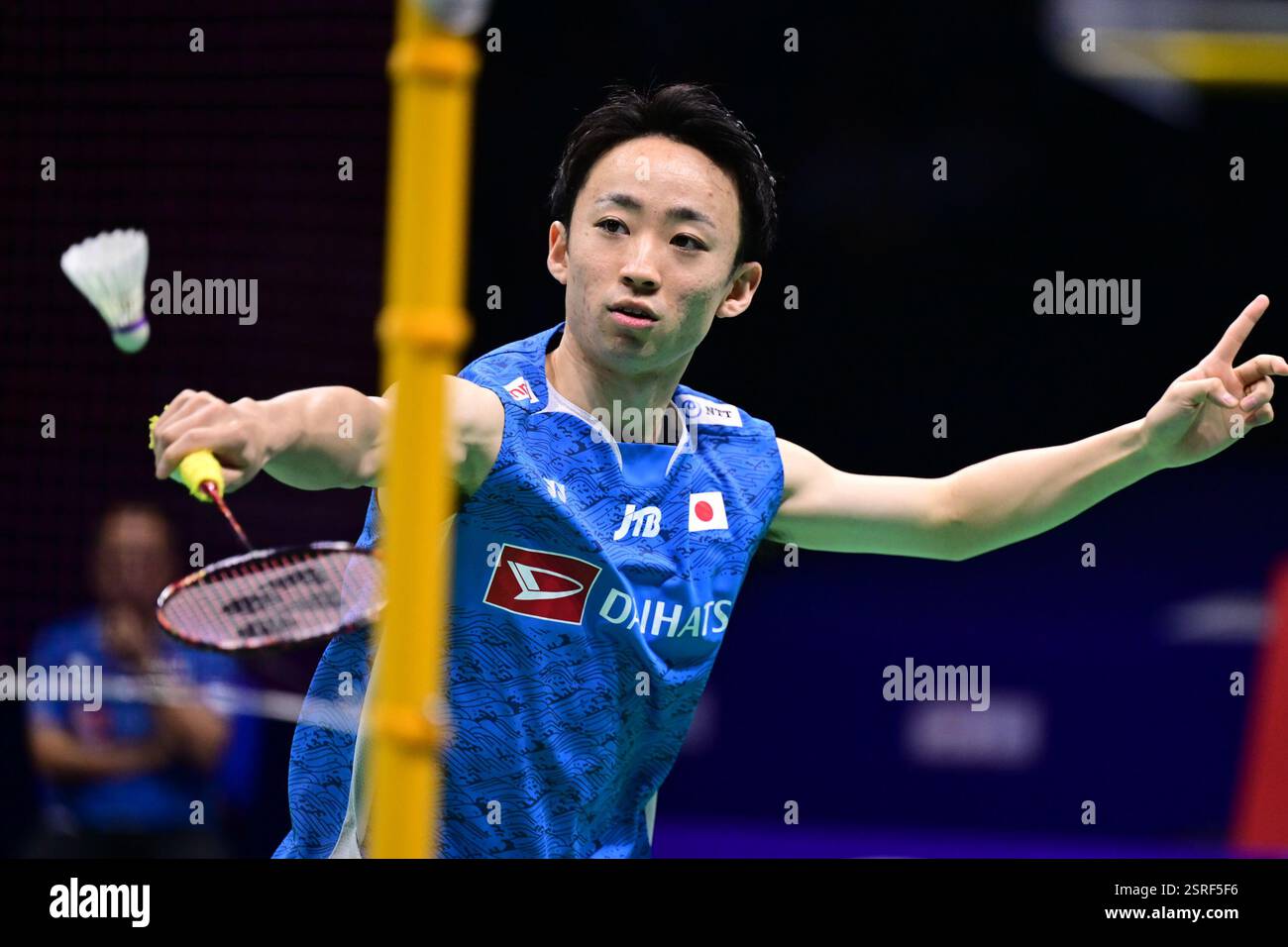 QINGDAO, CHINA - FEBRUARY 15, 2025 - Chinese player HU Zhe An VS TANAKA ...