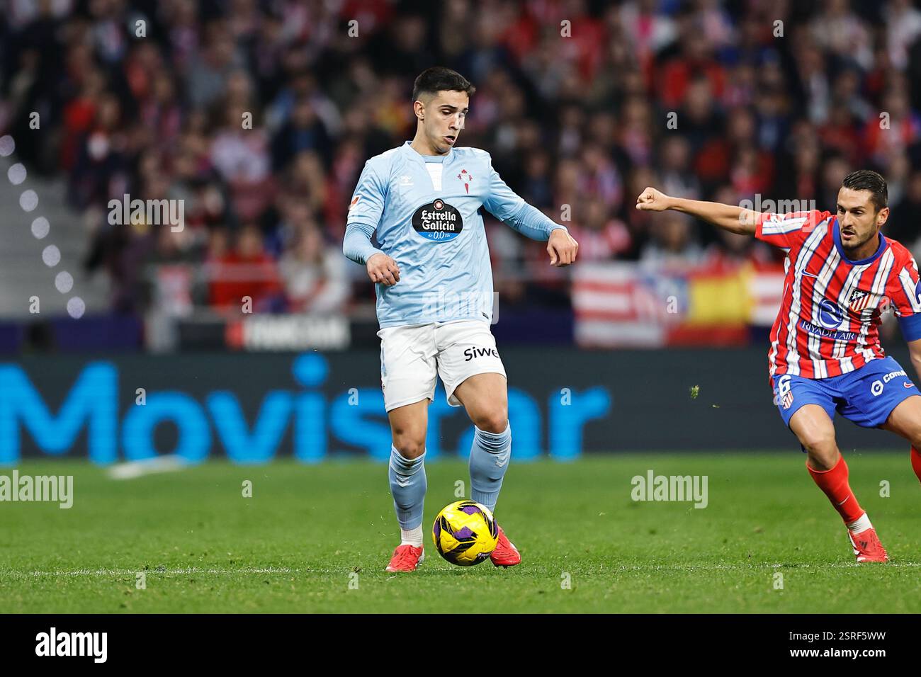 Madrid, Spain. 15th Feb, 2025. Hugo Sotelo (Celta) Football/Soccer ...