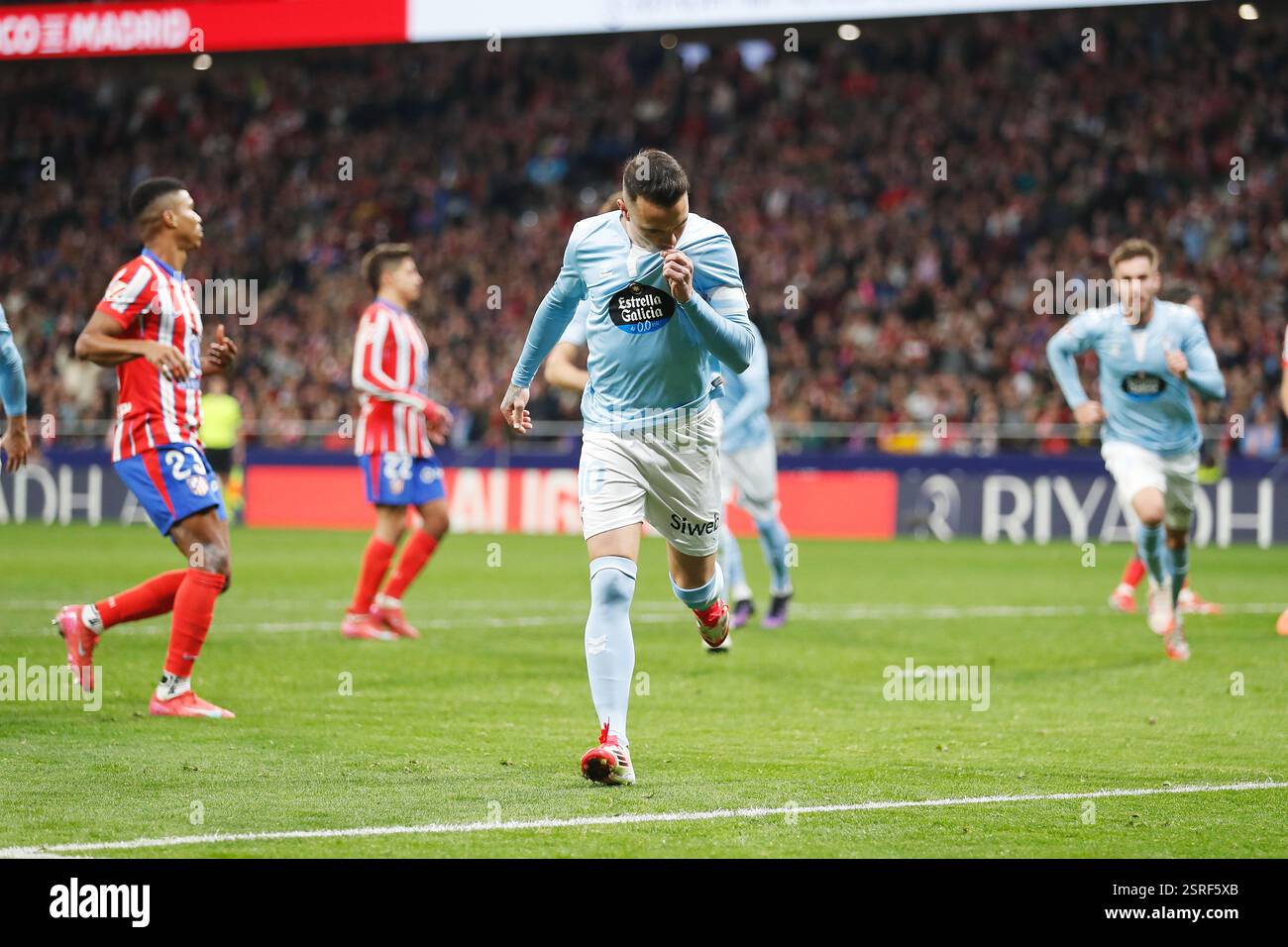 Madrid, Spain. 15th Feb, 2025. Iago Aspas (Celta) Football/Soccer ...