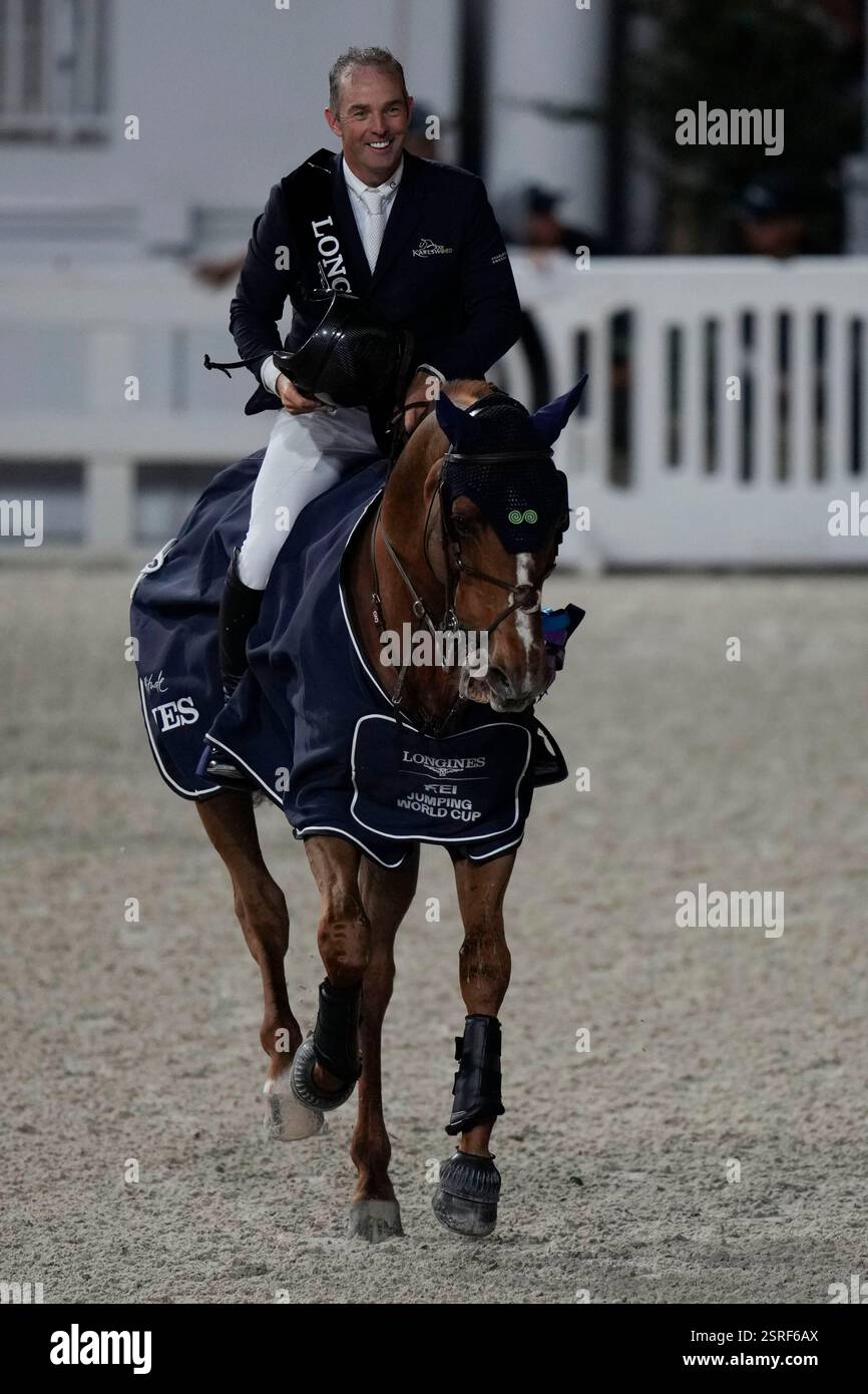 Ocala, Florida, USA. 15th Feb, 2025. Cian OÃ Connor (Ireland) aboard ...