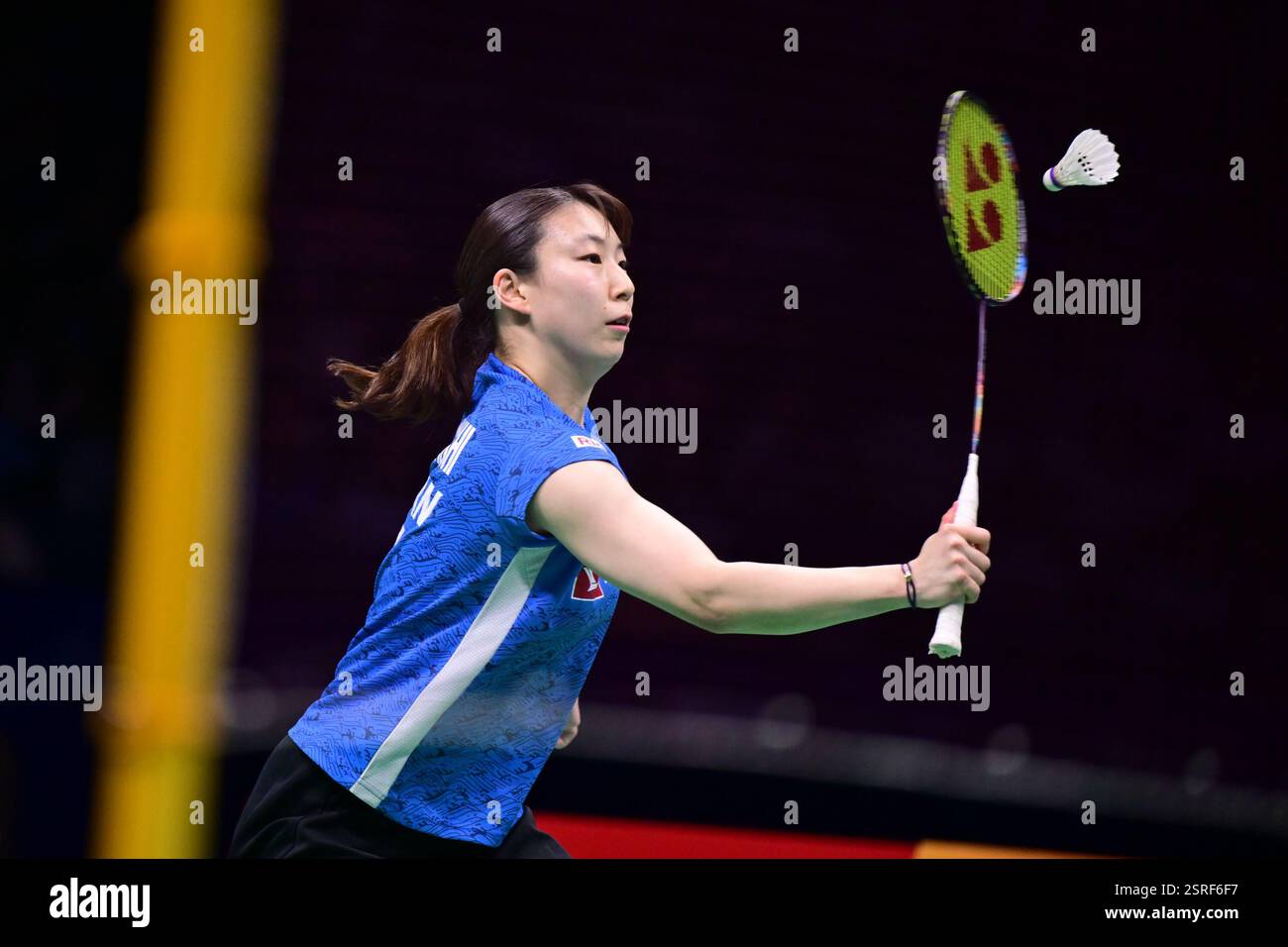 QINGDAO, CHINA - FEBRUARY 15, 2025 - Chinese players CHEN Qing Chen and WANG Ting Ge VS IGARASH ...