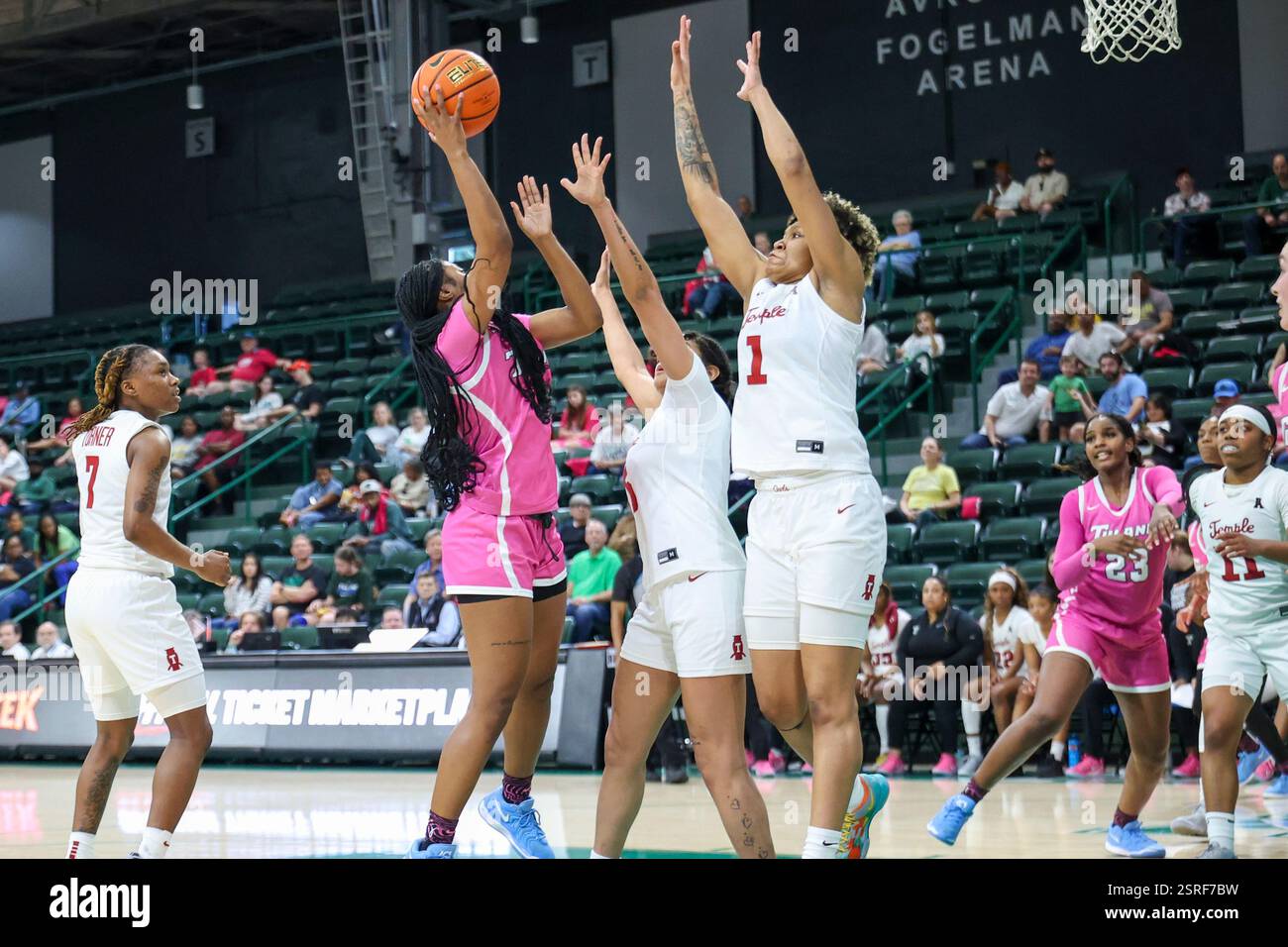 New Orleans, United States. 15th Feb, 2025. Tulane Green Wave guard ...
