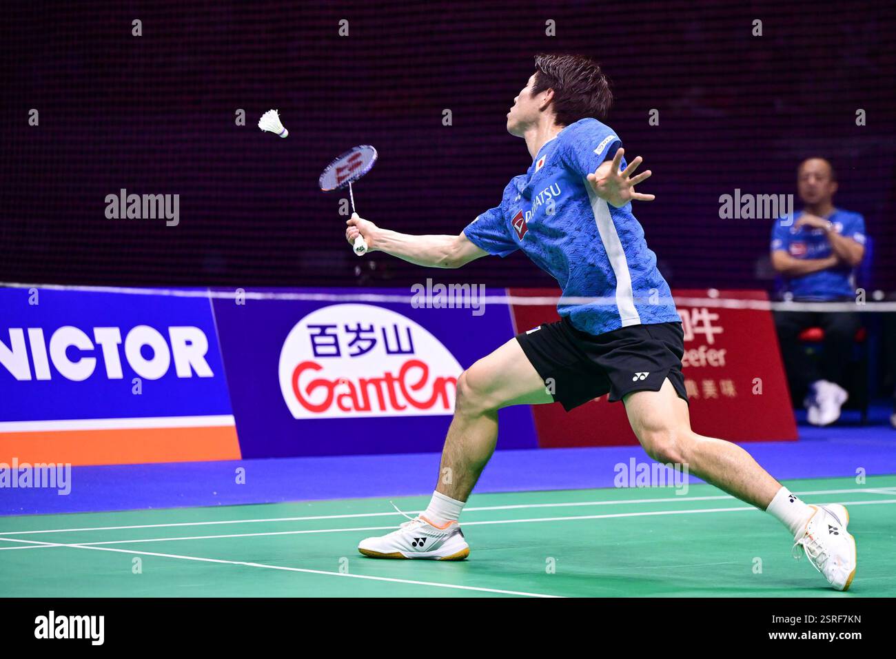 Qingdao, China. 16th Feb, 2025. QINGDAO, CHINA - FEBRUARY 15, 2025 - Chinese players CHEN Xu Jun ...