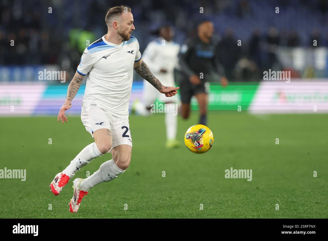 Rome, Italy. 15th Feb, 2025. Manuel Lazzari of Lazio seen in action during Italian football ...