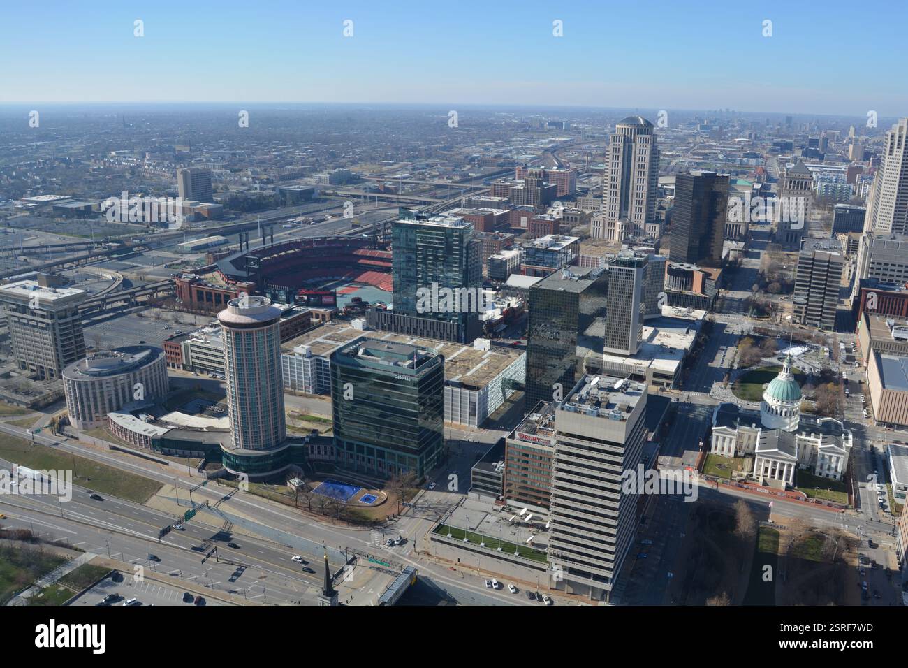 Aerial view of St. Louis, Missouri Stock Photo - Alamy