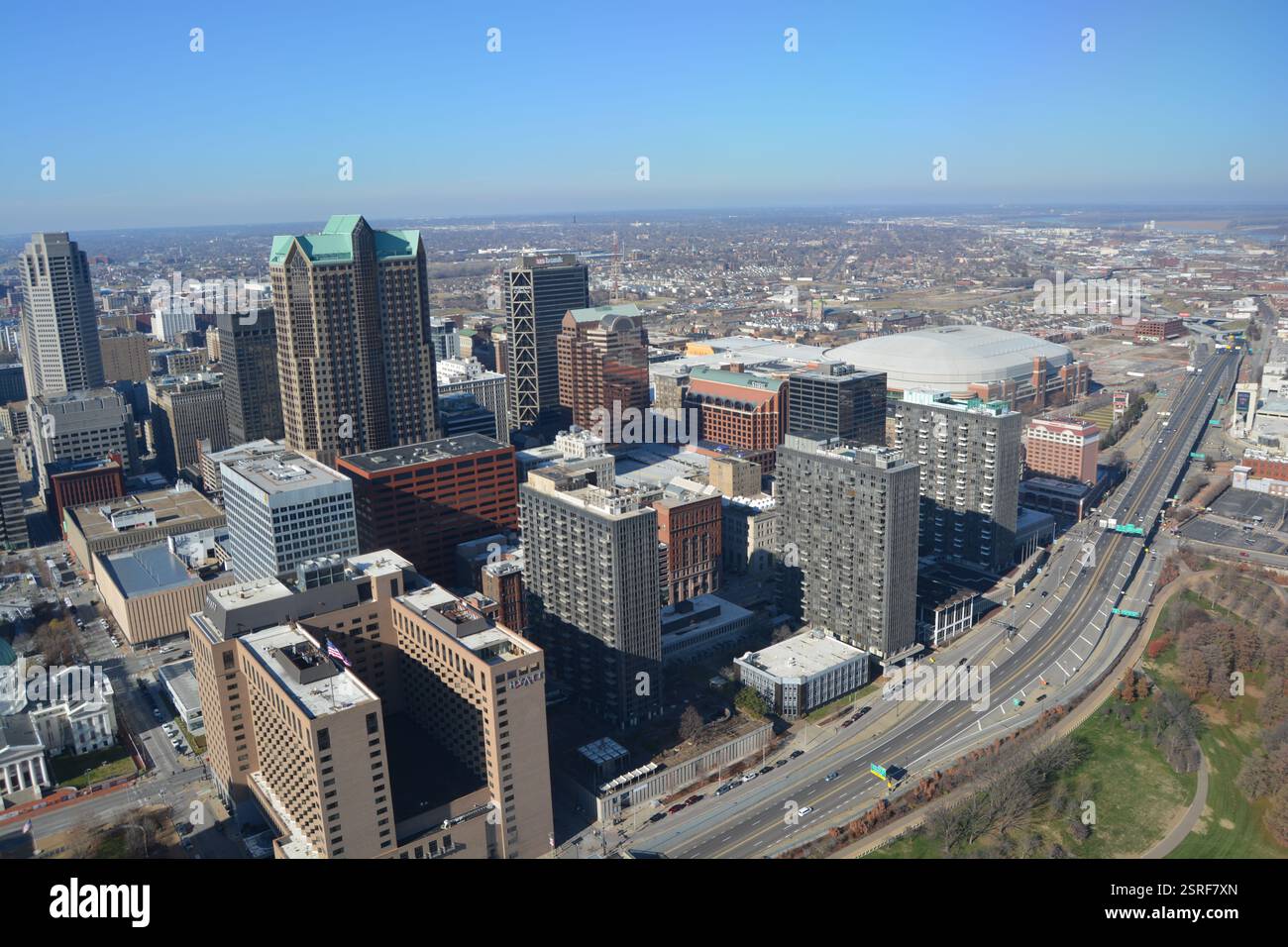 Aerial view of St. Louis, Missouri Stock Photo - Alamy
