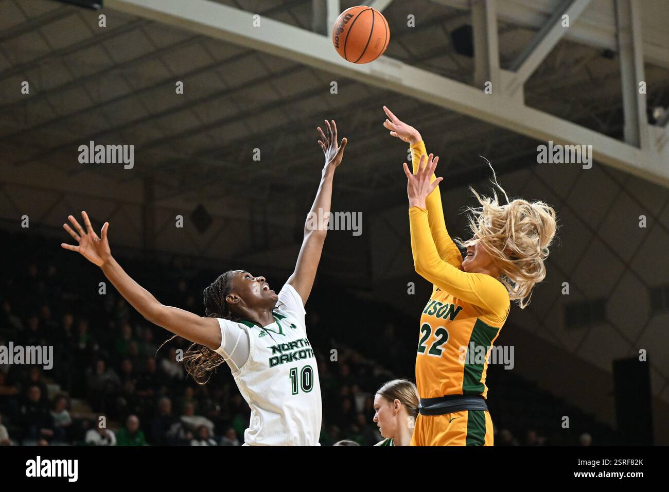 Grand Forks, USA. 15th Feb, 2025. North Dakota State Bison forward ...