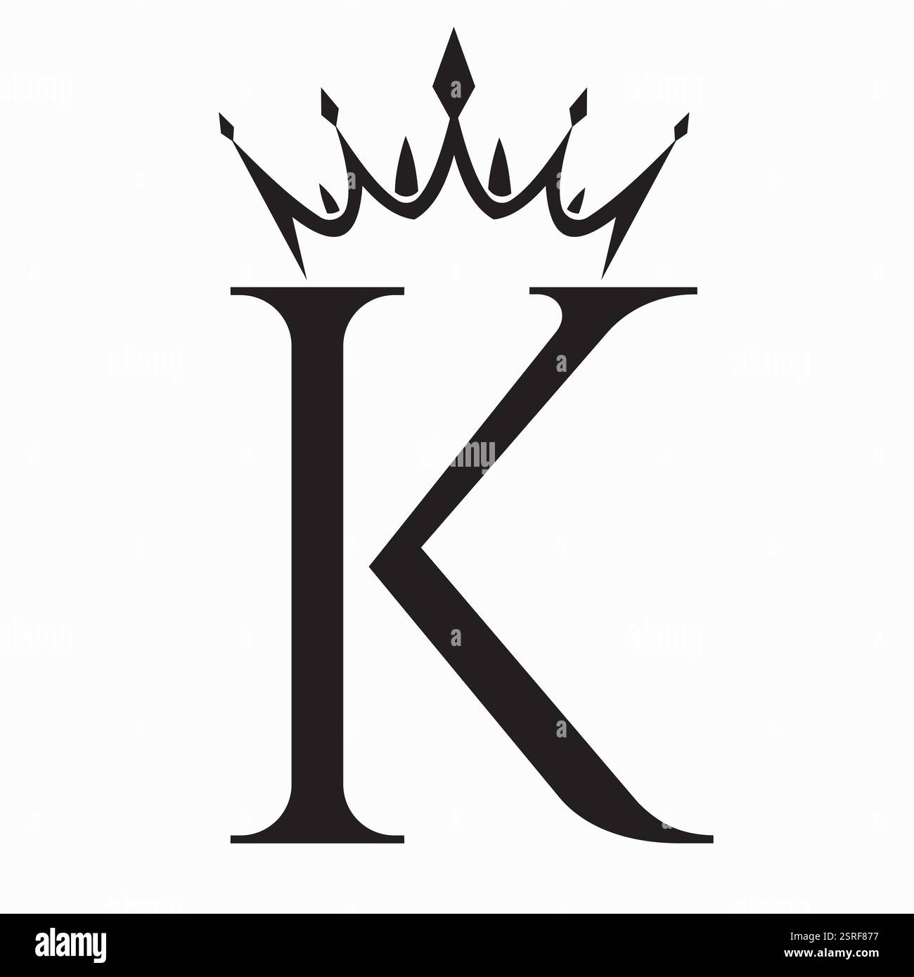 Initial Letter K Crown Logo Concept For Fashion and Beauty Symbol Vector Template Stock Vector ...