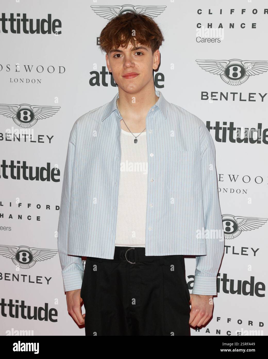 London, UK. 14th Feb, 2025. Fred Roberts attending the 2025 Attitude ...