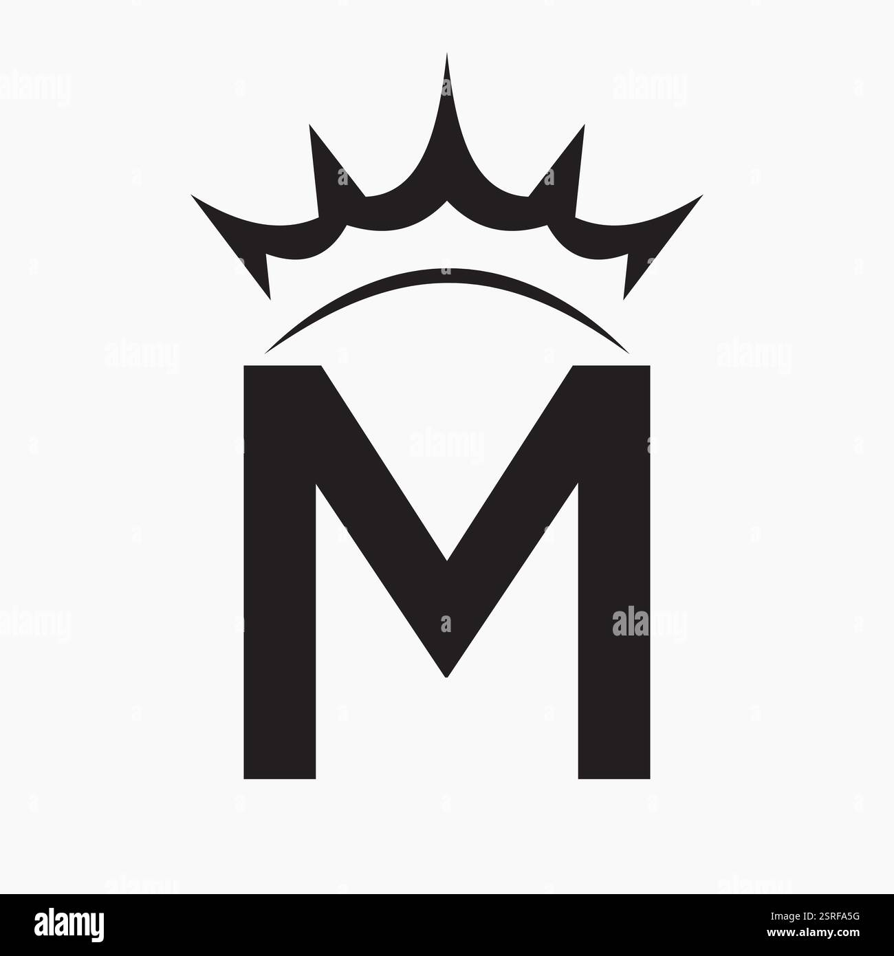 Initial Letter M Crown Logo Concept For Fashion and Beauty Symbol ...