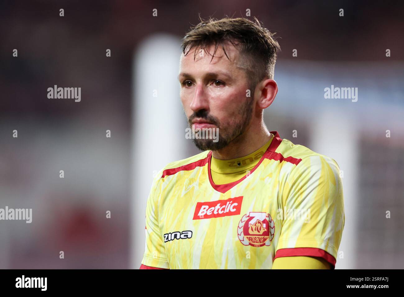 Krakow, Poland. 15th Feb, 2025. Radoslaw Majewski of Znicz Pruszkow ...