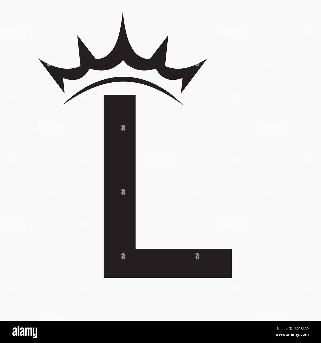 Initial Letter L Crown Logo Concept For Fashion and Beauty Symbol ...