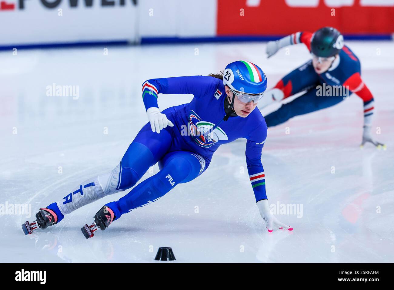 Milan, Italy. 14th Feb, 2025. Chiara Betti of Italy seen in action during Day One ISU Short ...