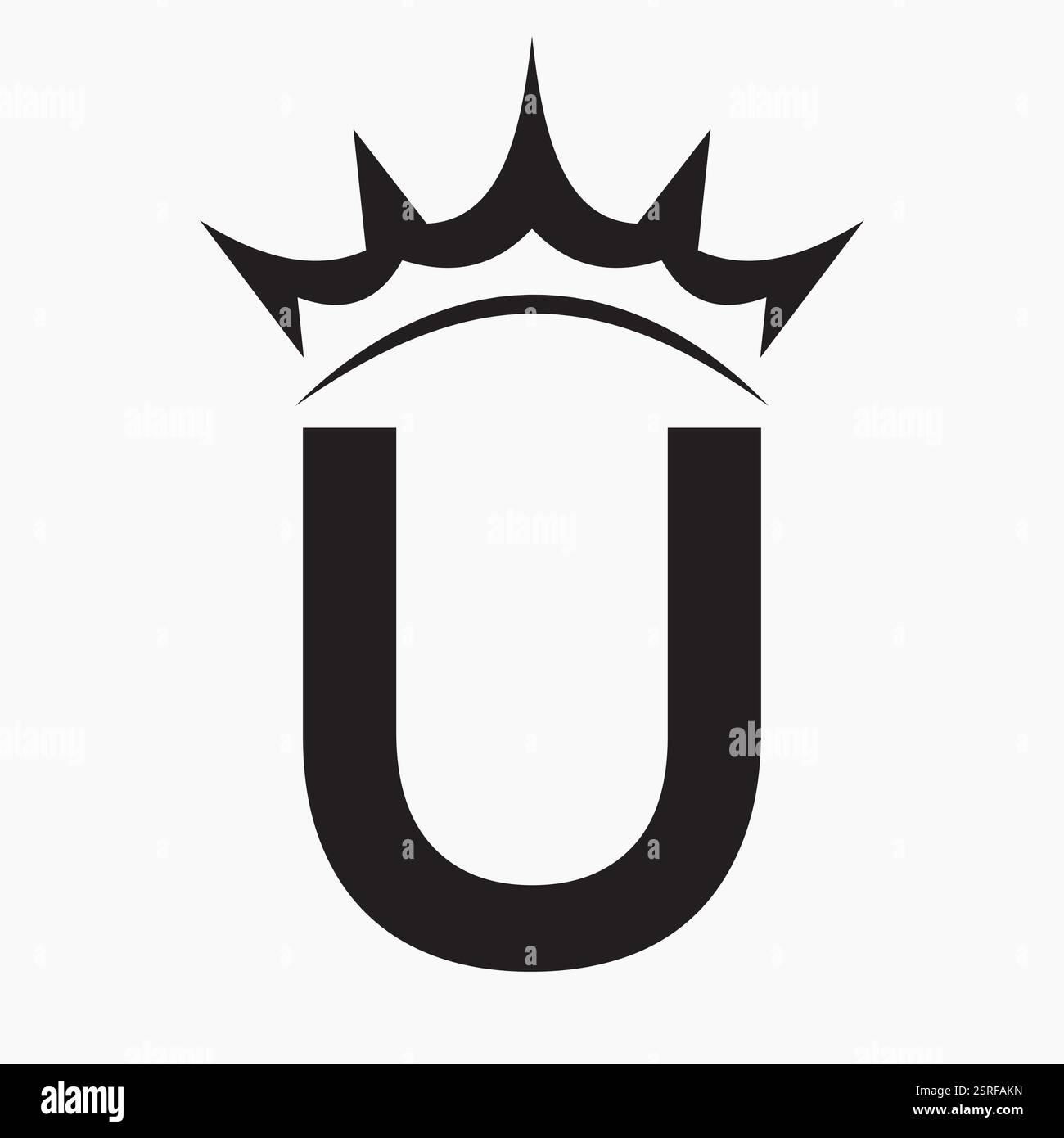 Initial Letter U Crown Logo Concept For Fashion and Beauty Symbol ...