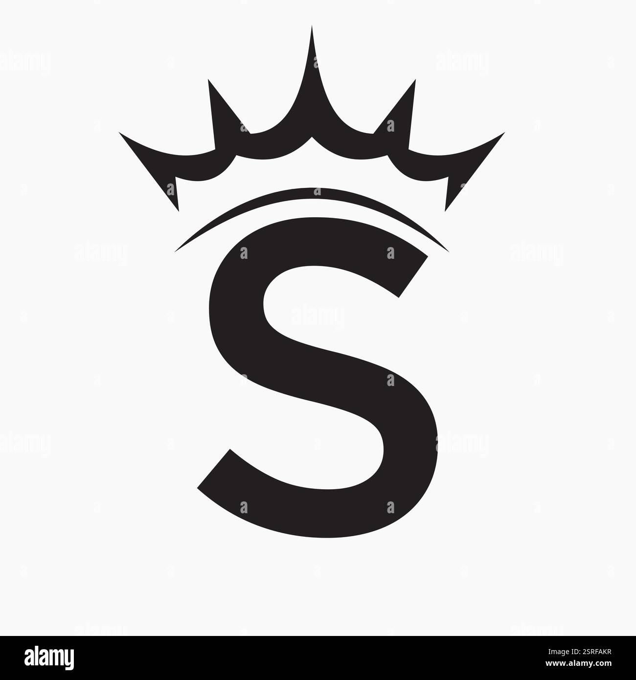 Initial Letter S Crown Logo Concept For Fashion and Beauty Symbol ...