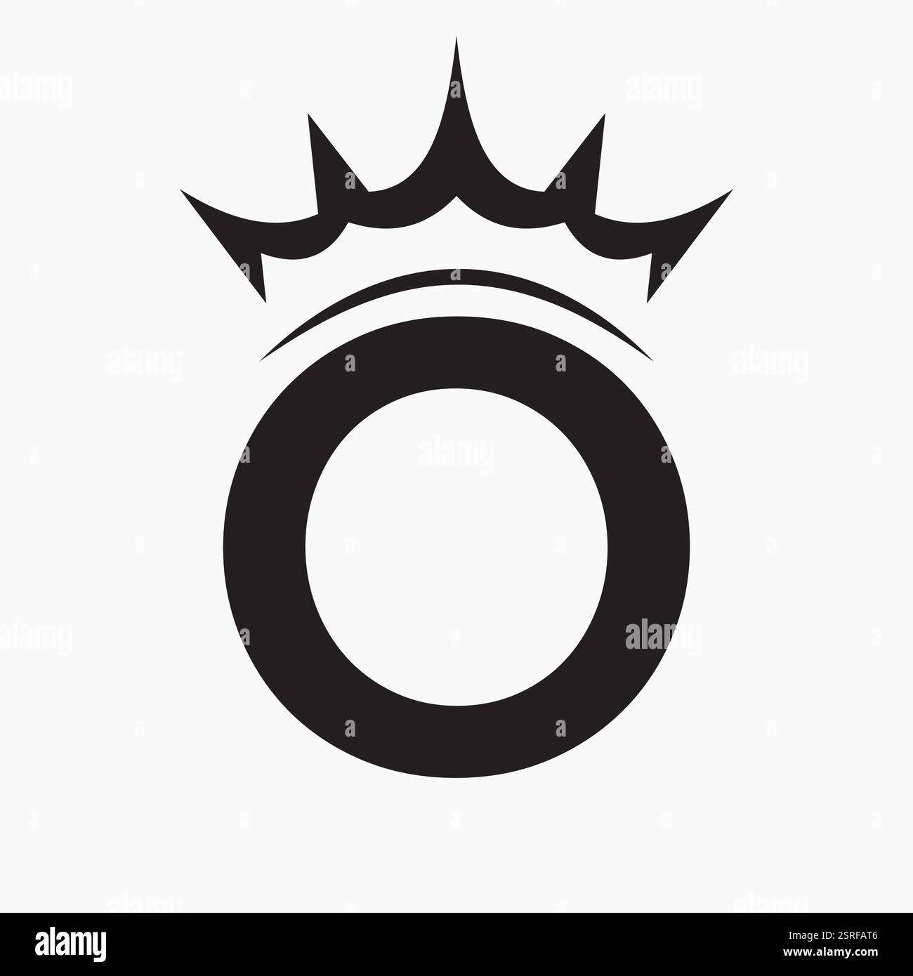 Initial Letter O Crown Logo Concept For Fashion and Beauty Symbol ...