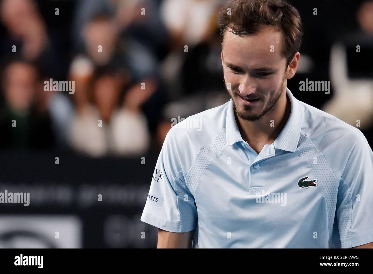 Marseille, France, FRANCE. 15th Feb, 2025. DANIIL MEDVEDEV from Russia in action against HAMAD ...
