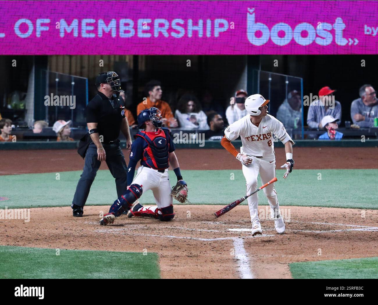 Arlington, Texas, USA. 15th Feb, 2025. UT's WILL GASPARINO (8), Ole ...