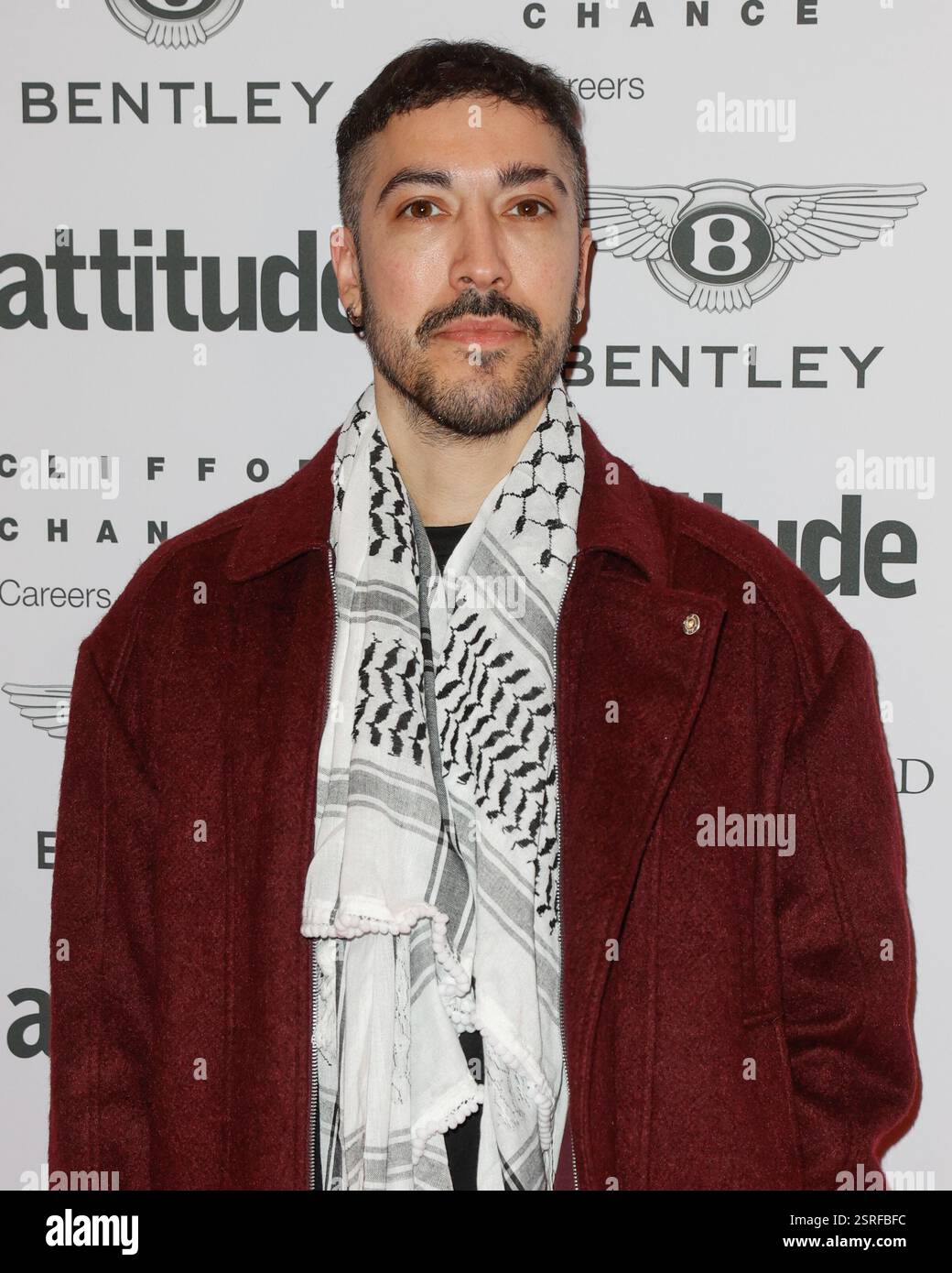 London, UK. 14th Feb, 2025. James Watson attending the 2025 Attitude ...