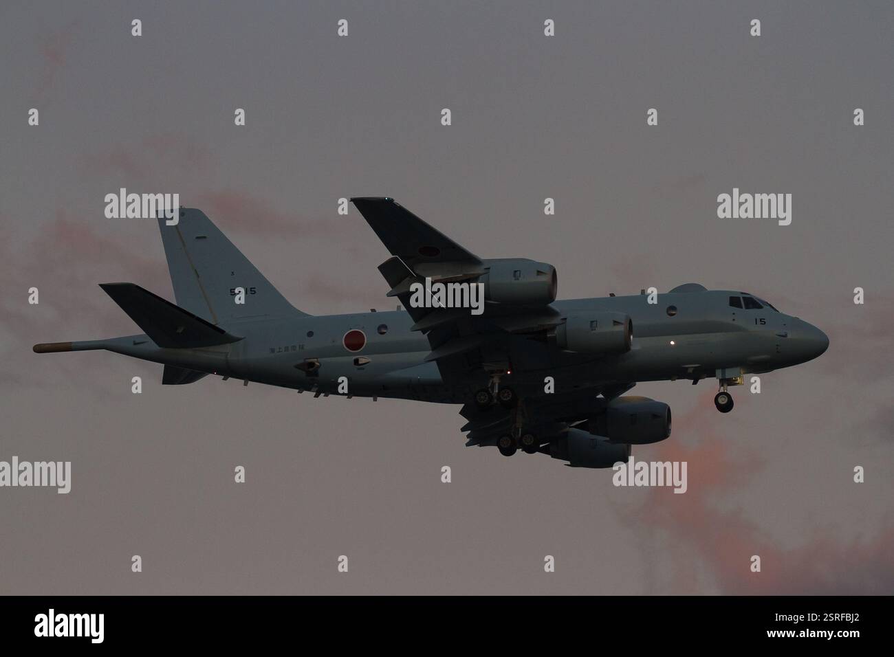 A Kawasaki P1 Maritime patrol aircraft with the Japanese Maritime Self ...