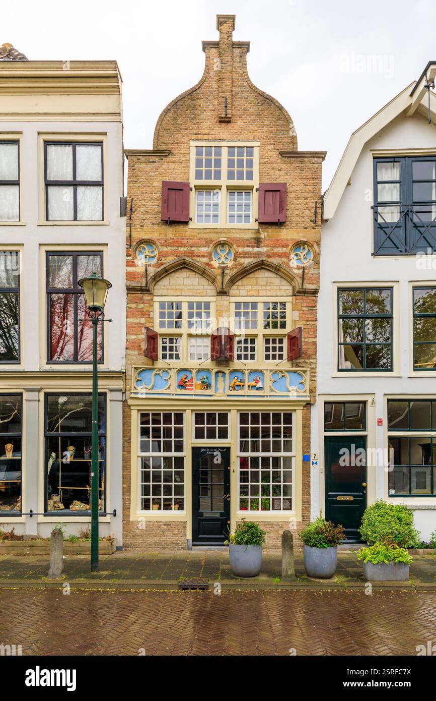 Europe, The Netherlands, Gouda. Typical old dutch house and possible ...
