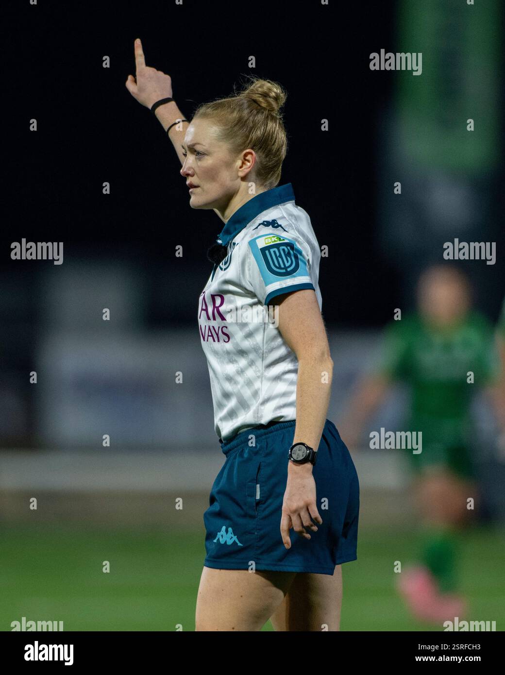 Galway, Ireland. 16th Feb, 2025. Referee Hollie Davidson during the ...