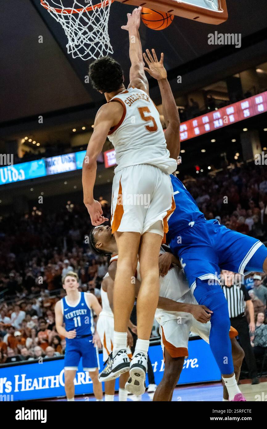 Austin, USA. 15th Feb, 2025. Feb 11, 2025. Kadin Shedrick (5) of the ...