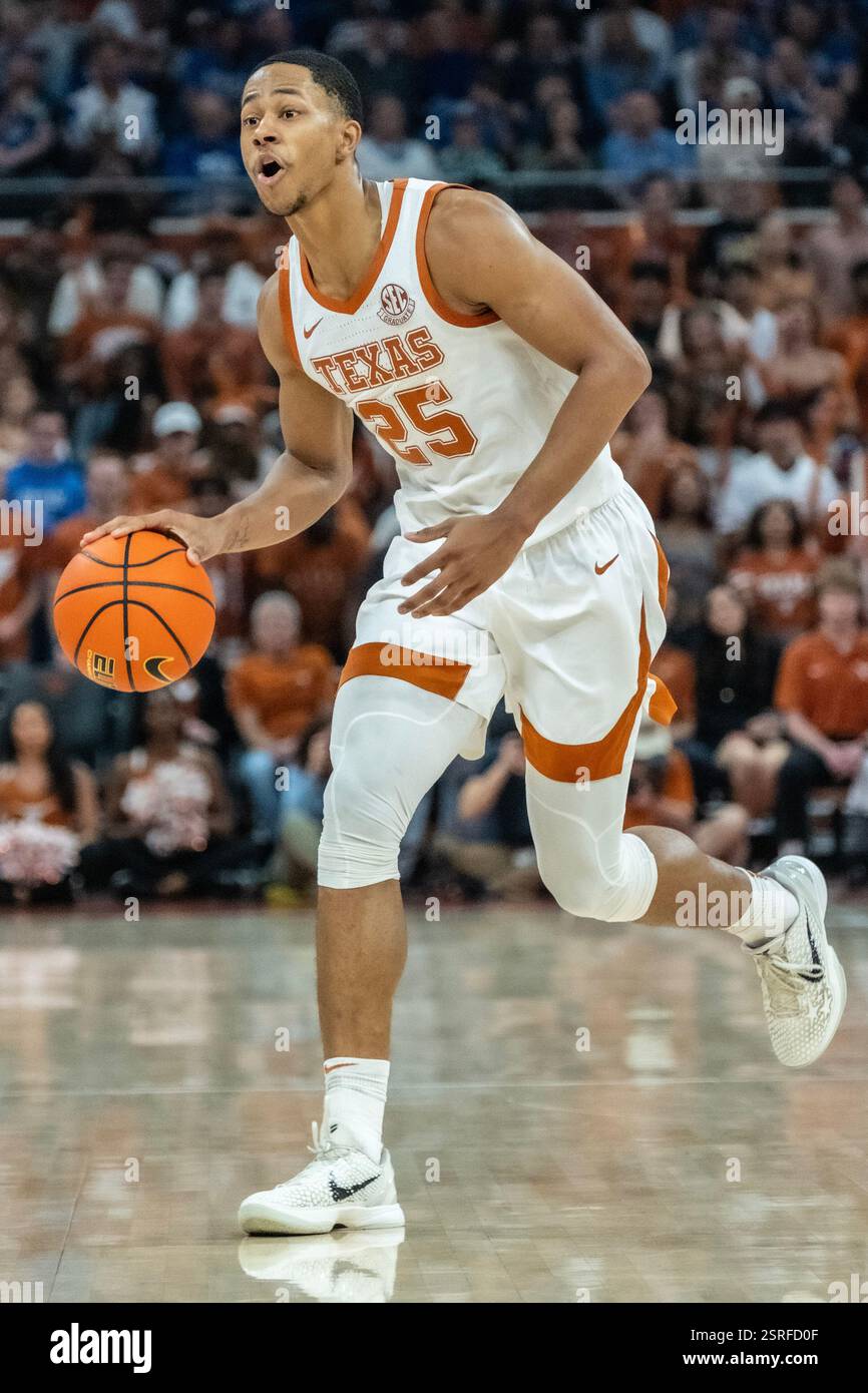 Austin, USA. 15th Feb, 2025. Feb 15, 2025. Jason Kent (25) of the Texas ...