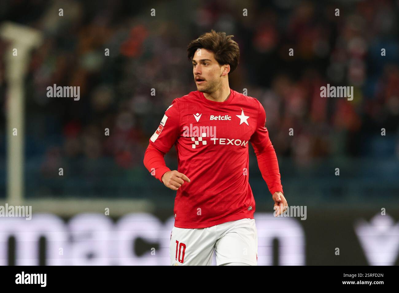 Krakow, Poland. 15th Feb, 2025. Frederico Duarte of Wisla Krakow seen ...