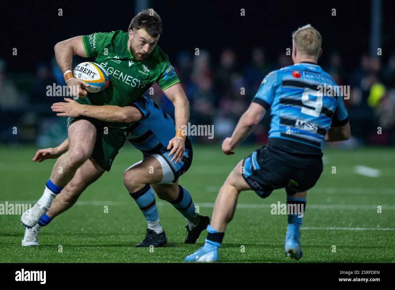 Galway, Ireland. 16th Feb, 2025. Dylan Tierney-Martin of Connacht with ...