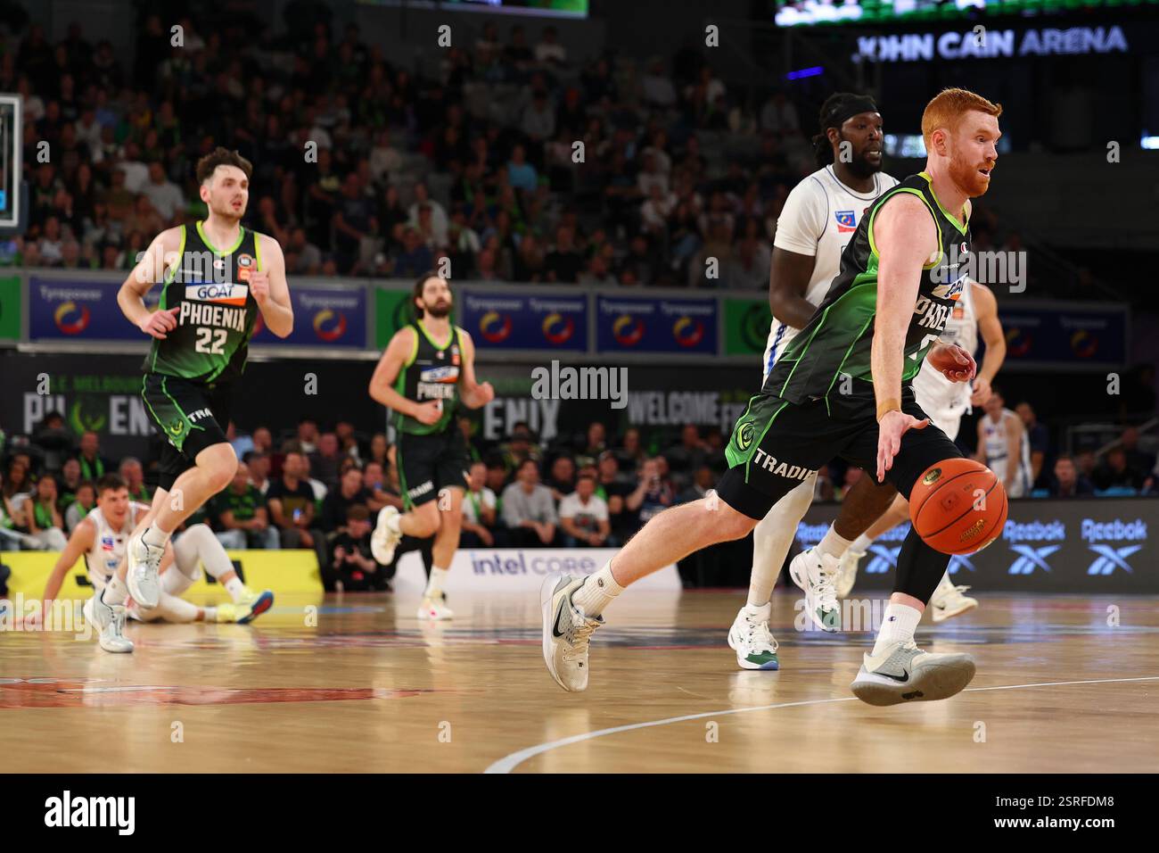 Melbourne, Australia. 16th Feb, 2025. Angus Glover of the Phoenix ...