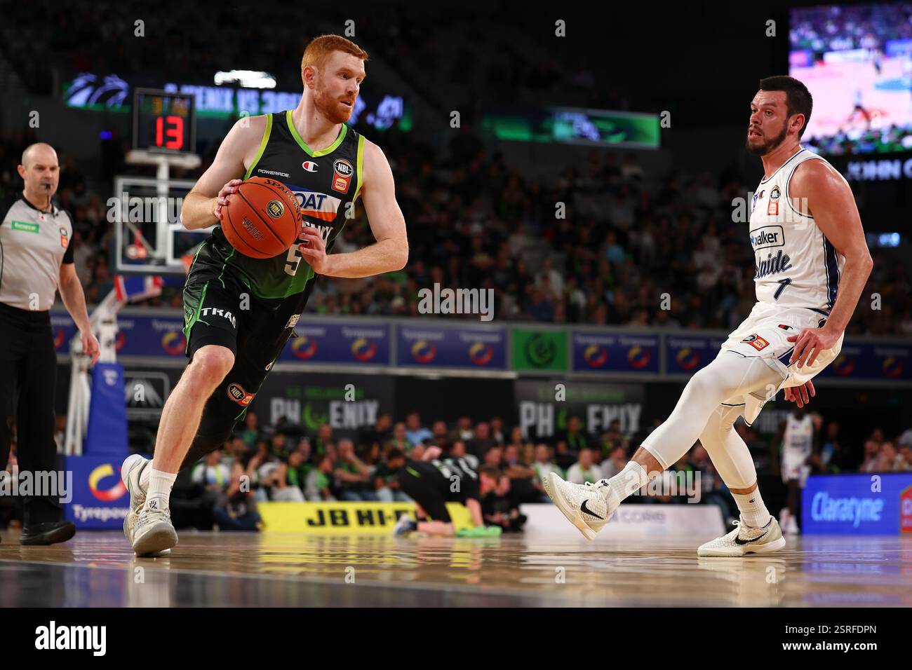Melbourne, Australia. 16th Feb, 2025. Angus Glover of the Phoenix ...