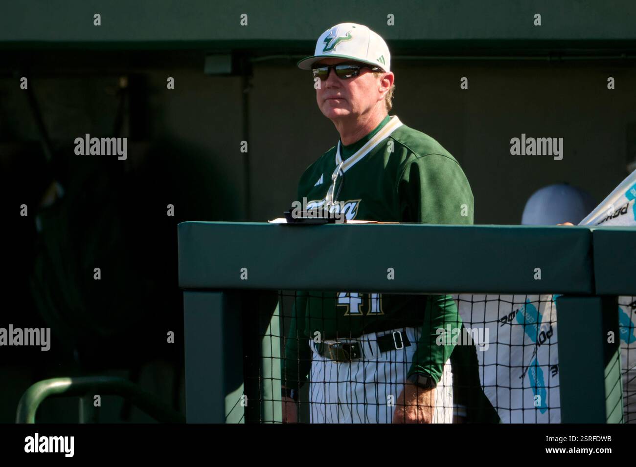 USF Bulls head coach Mitch Hannahs (41) during an NCAA baseball game ...
