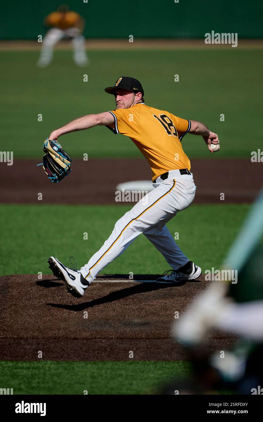 Iowa Hawkeyes pitcher Aaron Savary (18) during an NCAA baseball game ...