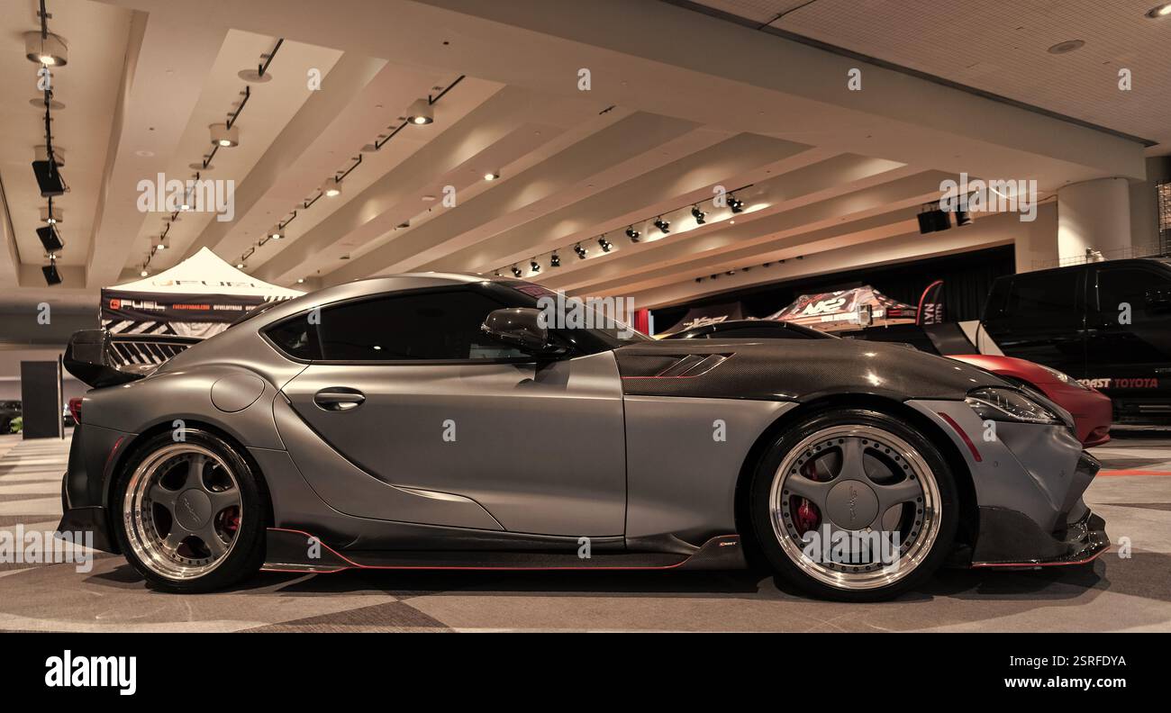 New York City, USA - March 27, 2024: Toyota Supra sportscar vehicle at ...