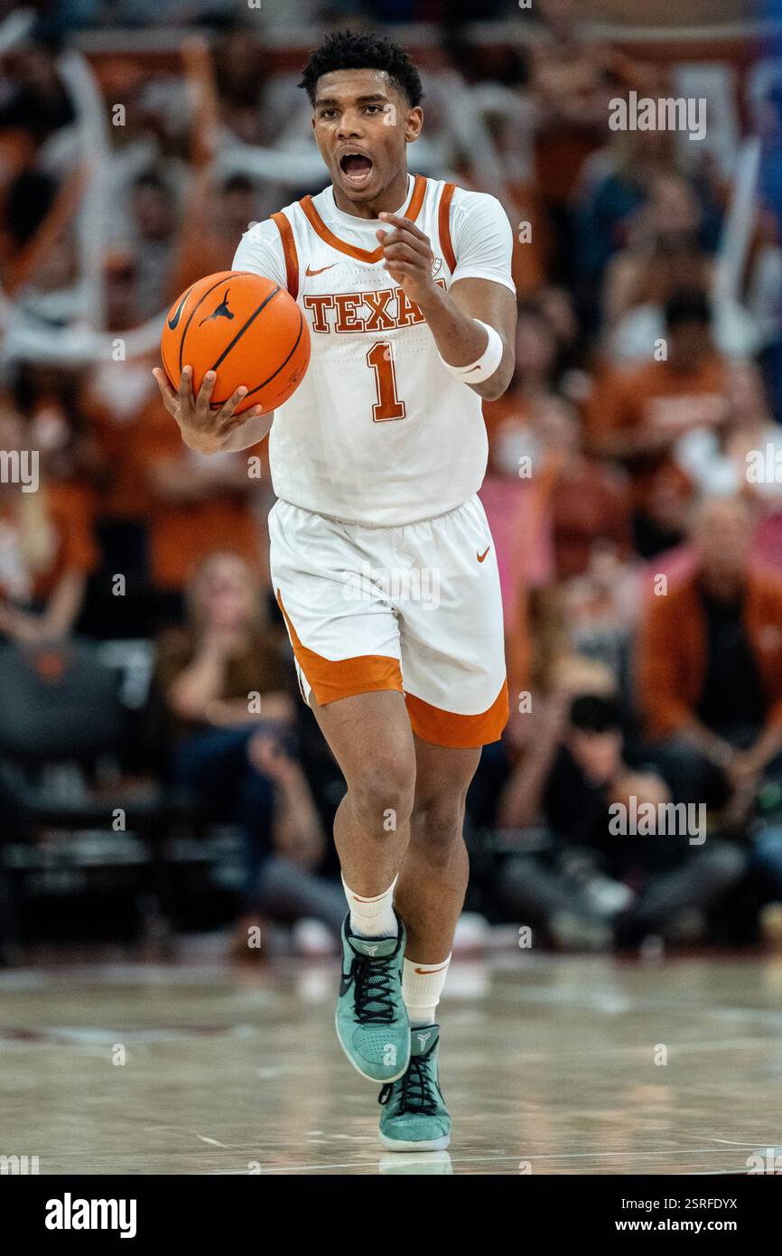 Austin, USA. 15th Feb, 2025. Feb 15, 2025. Julian Larry (1) of the ...