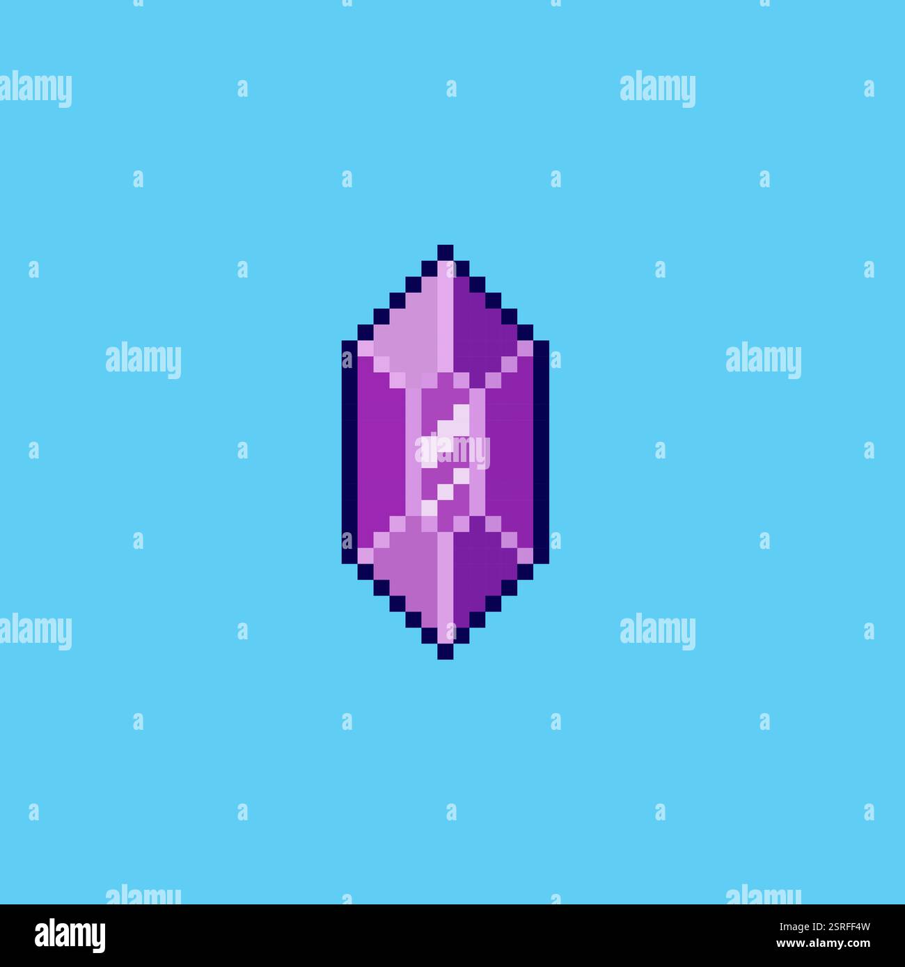 Pixel art Purple Gemstone game asset design Stock Vector Image & Art ...