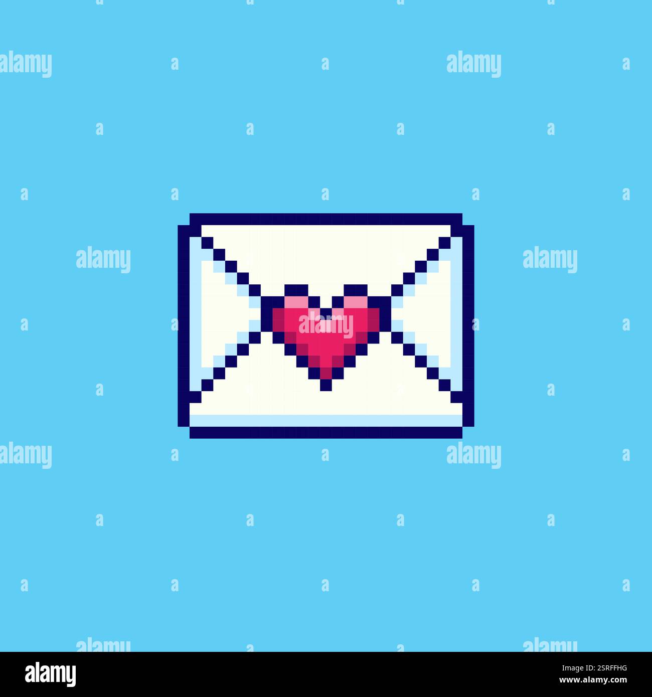 Pixel art love letter game asset design Stock Vector Image & Art - Alamy