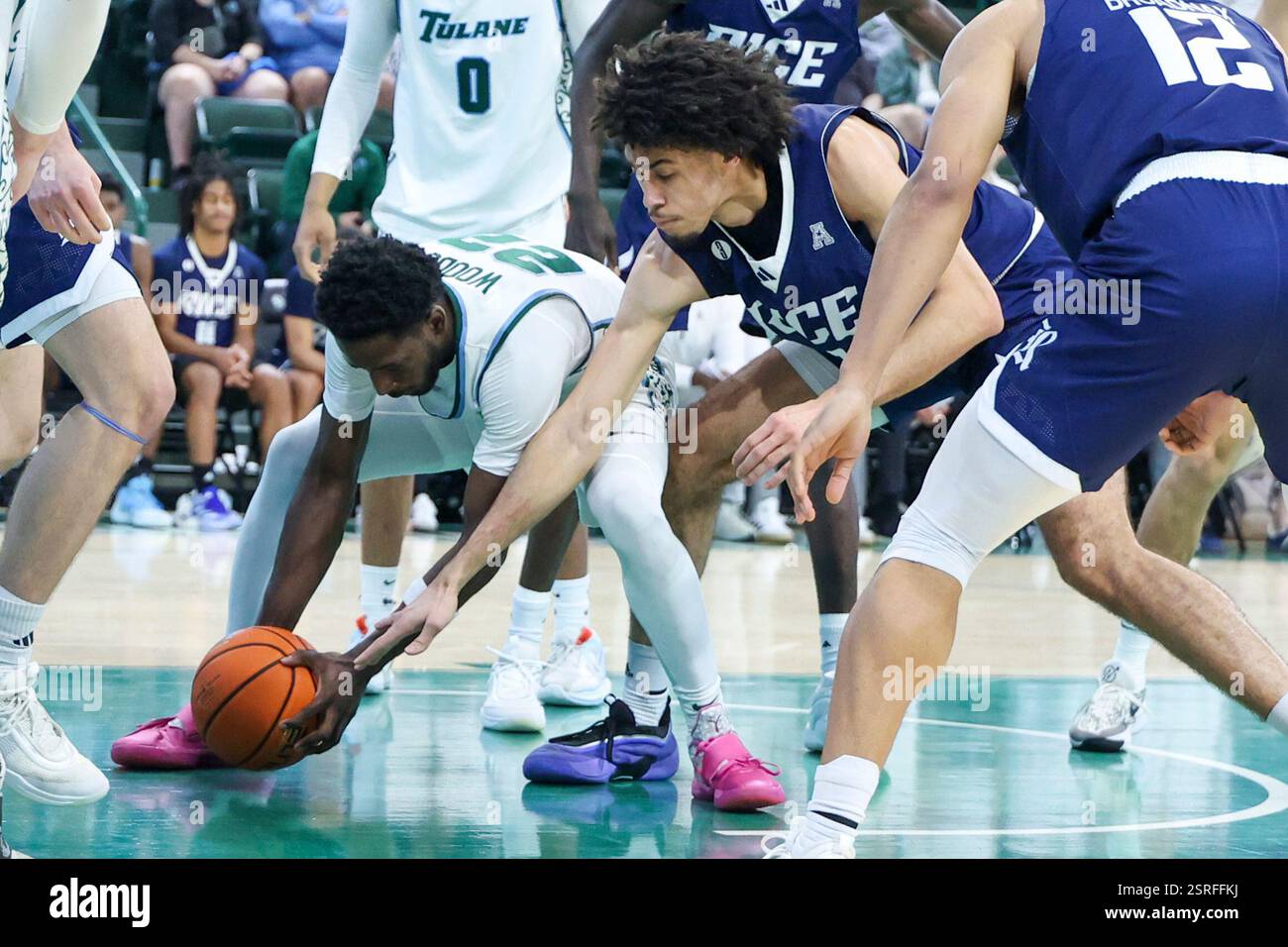 New Orleans, United States. 15th Feb, 2025. Tulane Green Wave guard ...