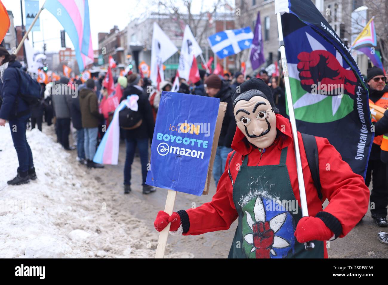 Persons taking part during a demonstration to protest against the mass ...
