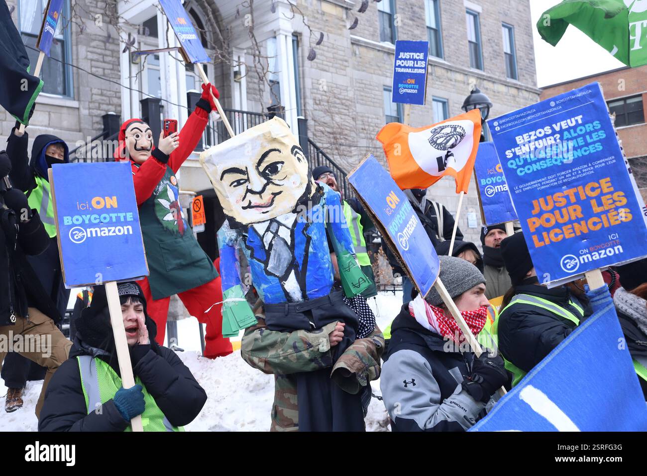 Persons taking part during a demonstration to protest against the mass ...