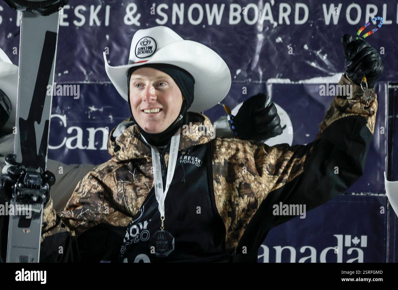 Calgary, Canada. 15th Feb, 2025. New Zealand's Finley Melville-Ives ...
