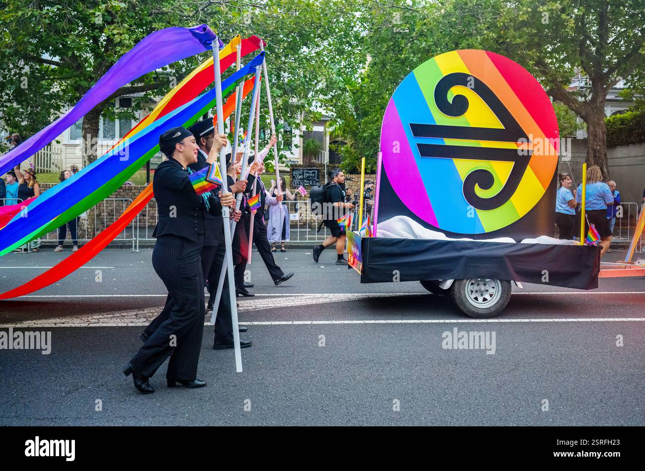 Auckland, New Zealand - Feb 15 2025: Air New Zealand logo on rainbow ...
