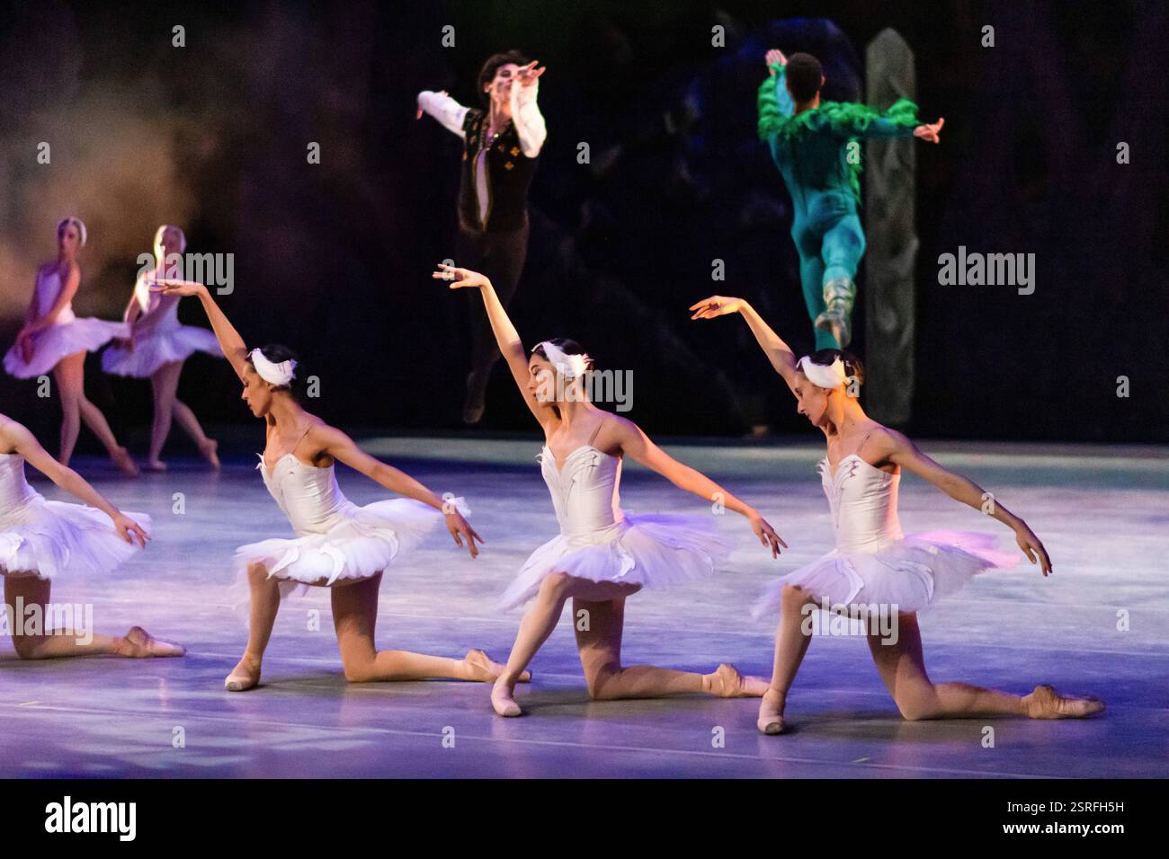 Dancers of National Dance Company performing during the begin the ...