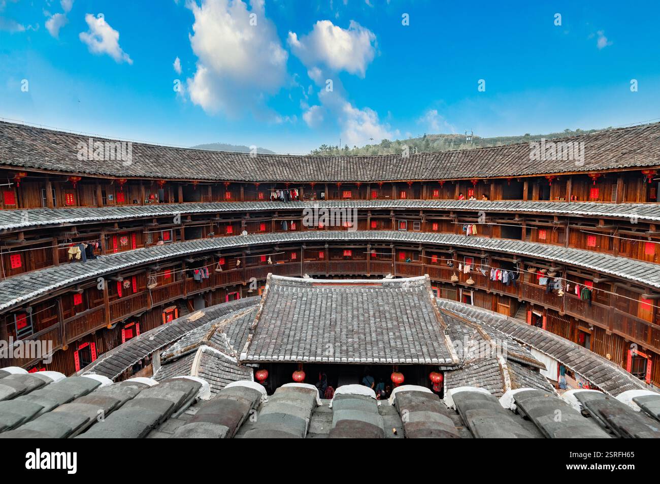 Earth building architecture in Zhangzhou City, Fujian Province, China ...