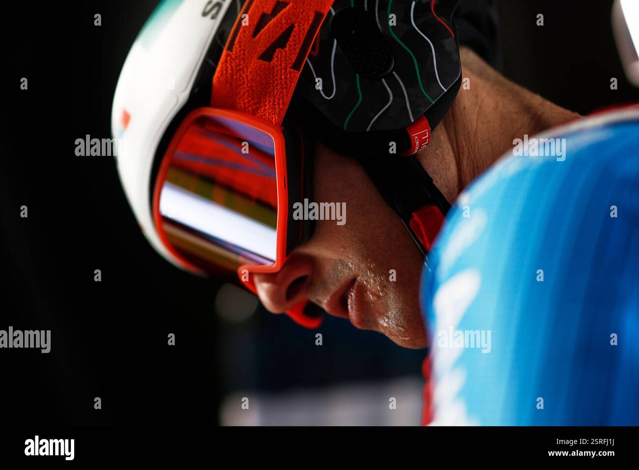 Italy's Luca De Aliprandini concentrates at the starting gate of a men ...