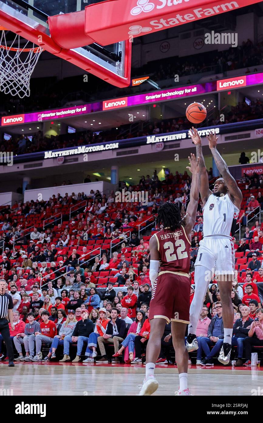 Raleigh, North Carolina, USA. 15th Feb, 2025. North Carolina State ...