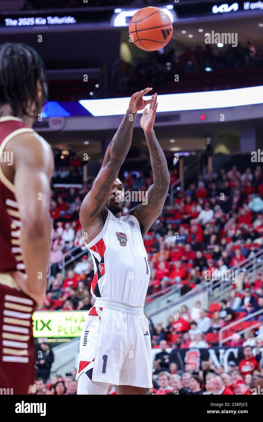 Raleigh, North Carolina, USA. 15th Feb, 2025. North Carolina State ...